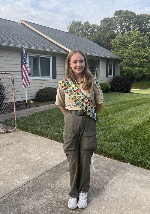 Troop 1314 honors first female Eagle Scout in Gemstone District ...