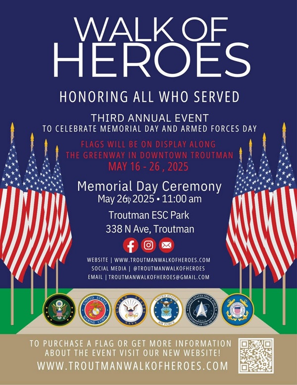 Memorial Day remembrances begin with Walk of Heroes installation on ...